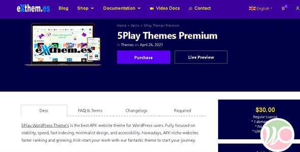 5Play Premium WordPress Themes