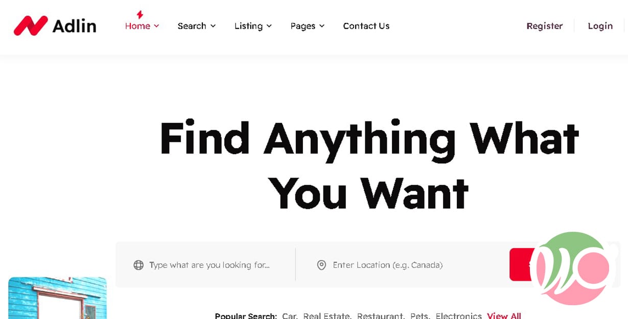 Adlin Classified Ads Listing Elementor WordPress Theme