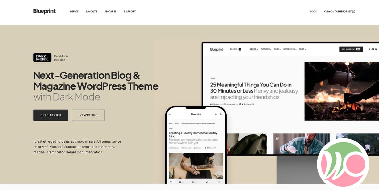 Blueprint Next Generation Blog and Magazine Theme