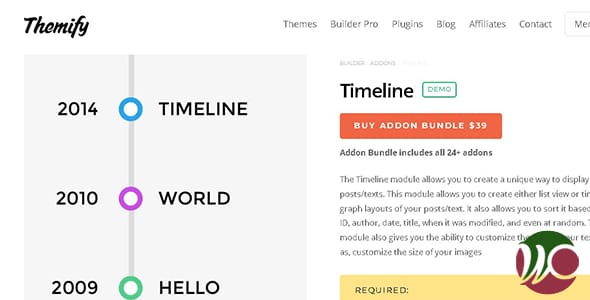 Builder Timeline for WordPress