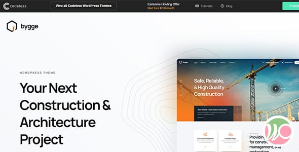 Bygge Construction WordPress Theme