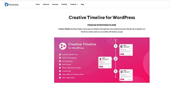 Creative Timeline for WordPress
