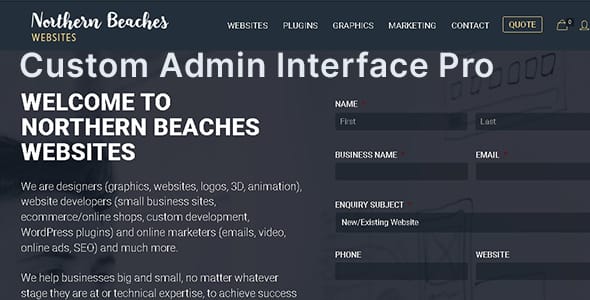 Custom Admin Interface Pro for WordPress