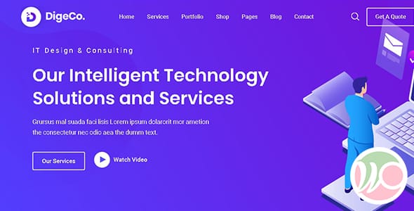 Digeco Startup Agency WordPress Theme