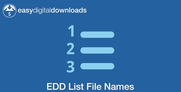 Easy Digital Downloads List File Names for WordPress