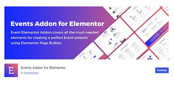 Events Addon Elementor for WordPress