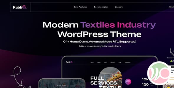 Fablio Textile Industry WordPress Theme