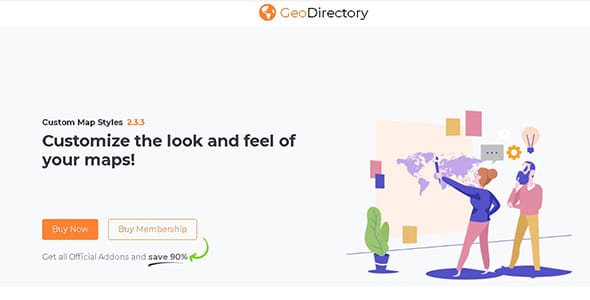 GeoDirectory Custom Map Styles for WordPress