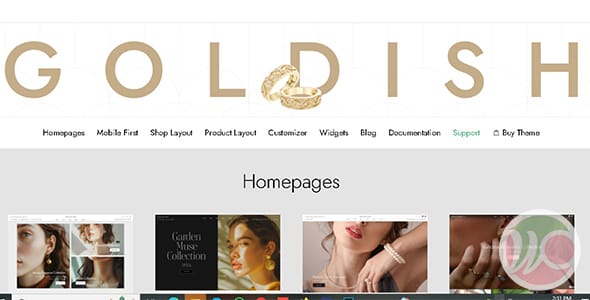 Goldish Jewelry Store WooCommerce Theme