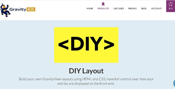 GravityView DIY Layout for WordPress Plugin