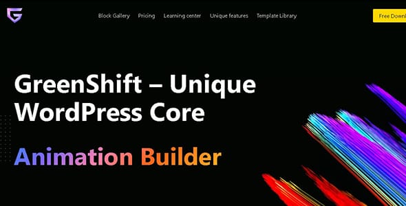 GreenShift Animation and Page Builder Blocks for WordPress