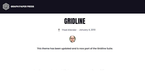 Gridline WordPress Theme by Graph Paper Press
