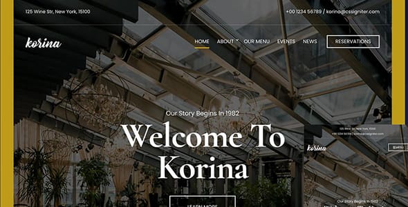 Korina WordPress Theme by CSSIgniter
