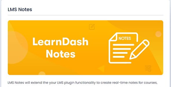 LMS Notes for WordPress