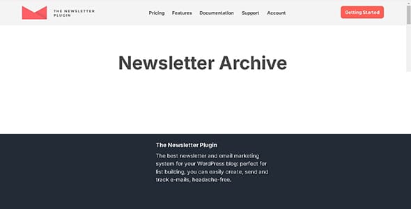 Newsletter Archive for WordPress