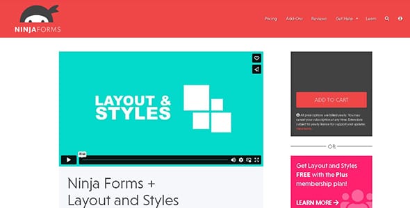 Ninja Forms Layout and Styles for WordPress