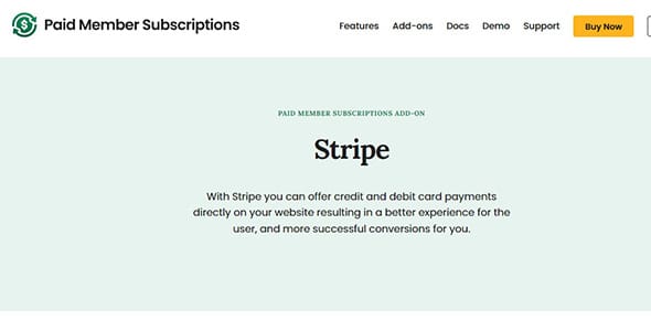 Paid Member Subscriptions Stripe Payment Gateway for WordPress