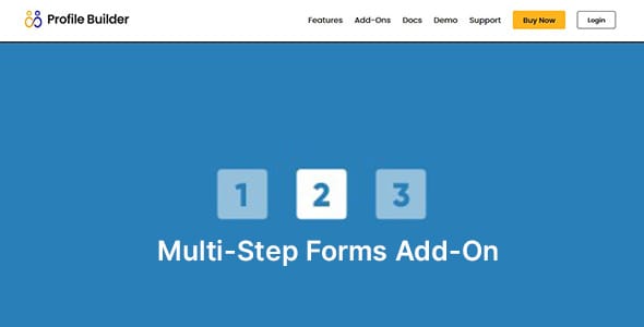 Profile Builder Multi Step Forms Add On for WordPress