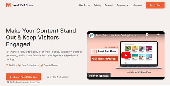 Smart Post Show Pro for WordPress