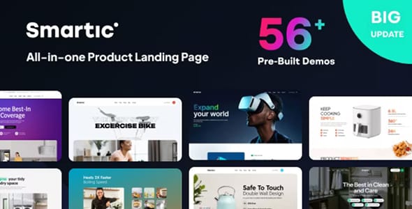 Smartic Product Landing Page WooCommerce Theme