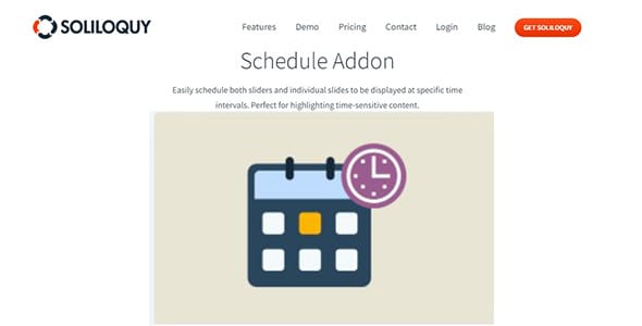 Soliloquy Schedule Addon for WordPress