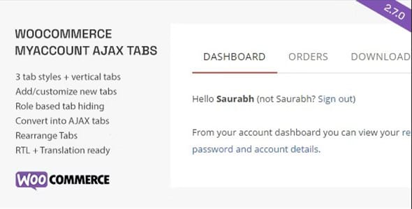 Ss Myaccount Ajax Tabs For Woocommerce Plugin