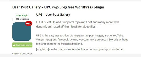 UPG PRO for WordPress