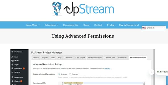 UpStream Advanced Permissions for WordPress