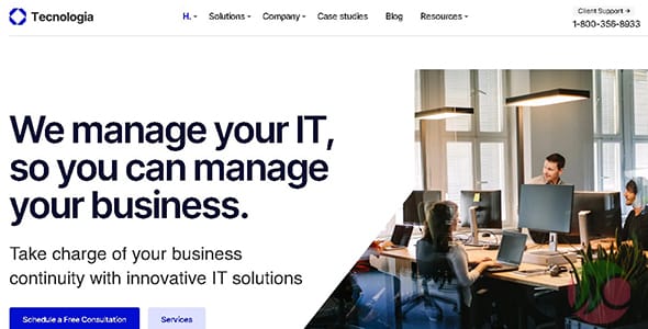 Tecnologia IT SAAS Software Technology WordPress Theme