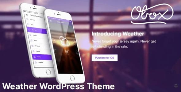 Weather WordPress Theme by Obox