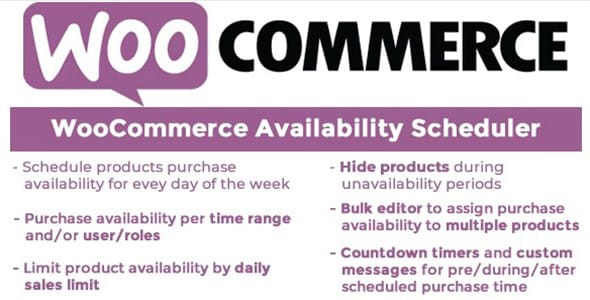 Availability Scheduler for WooCommerce