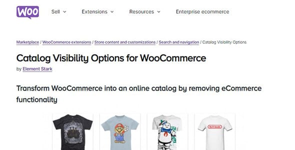 Catalog Visibility Options For Woocommerce