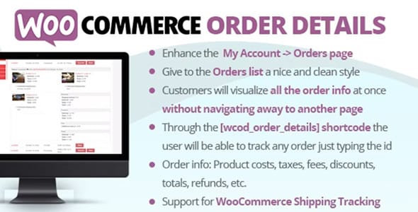 Order Details for WooCommerce