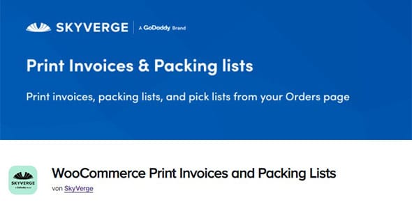 Print Invoices Packing Lists for WooCommerce