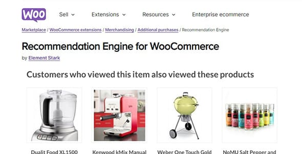 Recommendation Engine for WooCommerce
