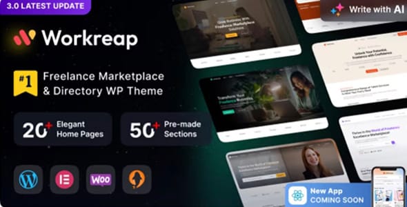 Workreap Freelance Marketplace WordPress Theme
