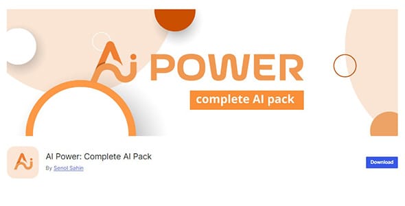 AI Power Complete AI Pack Pro for WordPress