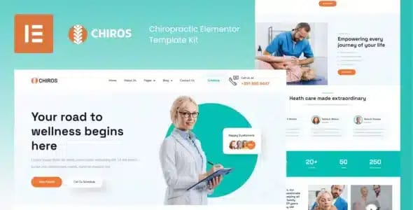 Chiros Chiropractic Elementor Pro Template Kit