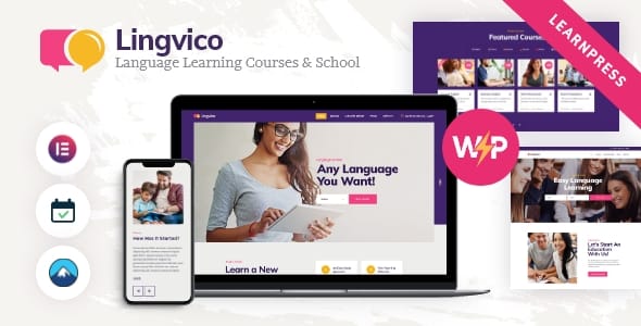 Lingvico Language Center and Training Courses WordPress Theme