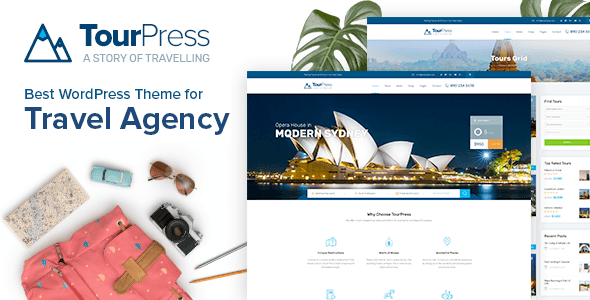 TourPress Travel Booking WordPress Theme